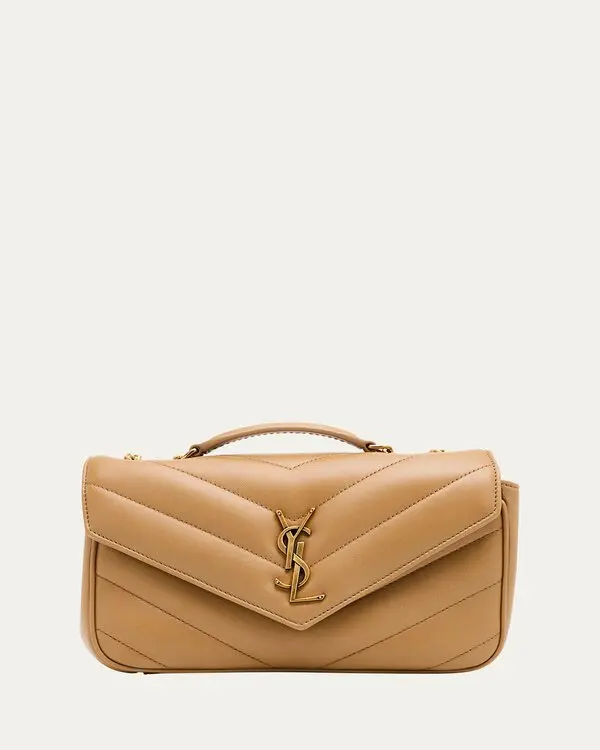 Saint Laurent Loulou Small Shoulder Bag - Natural Tan
