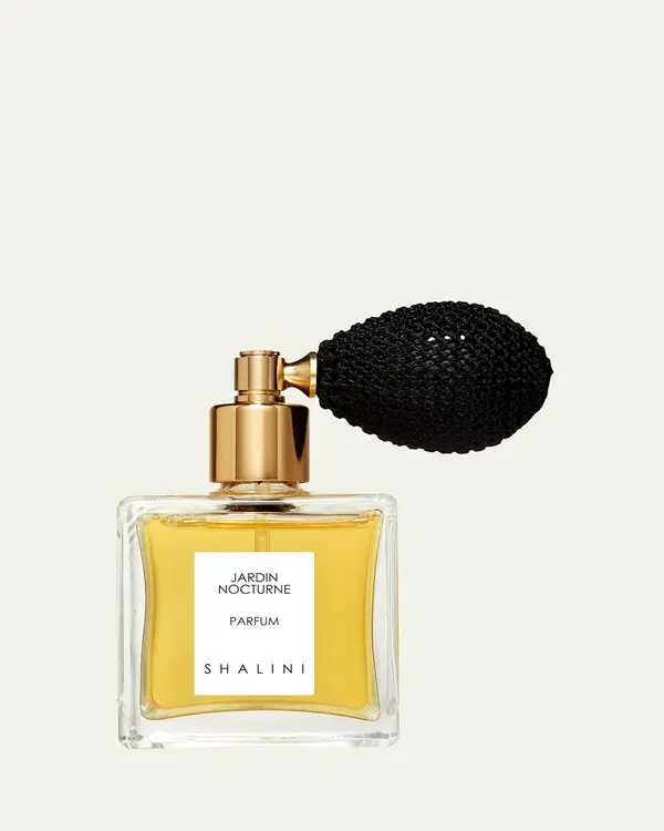 SHALINI PARFUM Jardin Nocturne Cubique Glass Bottle With Black Bulb Atomizer, ./ 50 Ml - One-color