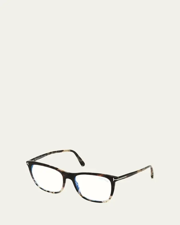 TOM FORD Square Acetate Optical Glasses - Havana