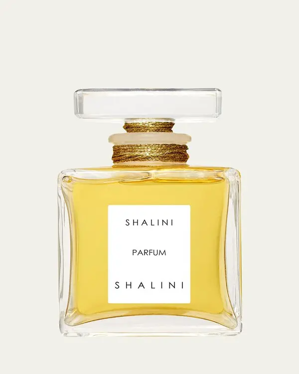 SHALINI PARFUM Cubique Glass Bottle With Glass Stopper Sealed With Gold Thread, 1.7 Oz./ 50 Ml