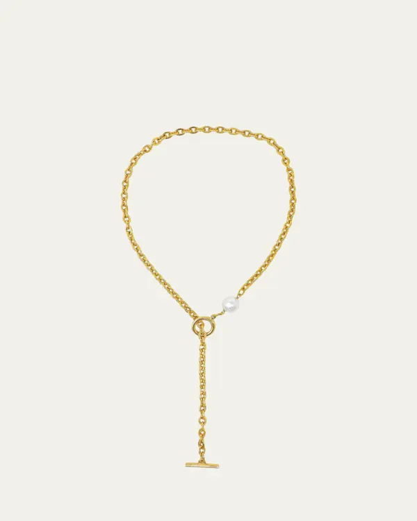 BEN-AMUN Chain Necklace With Pearl
