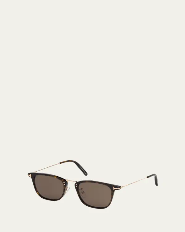 TOM FORD Beau Metal And Plastic Sunglasses