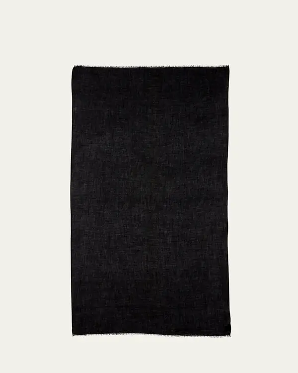Sofia Cashmere Lightweight Cashmere Scarf - Black