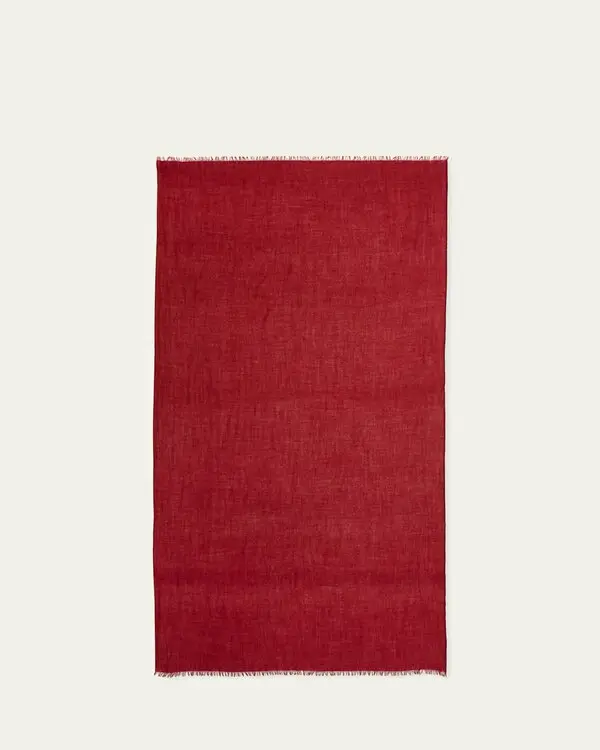 Sofia Cashmere Lightweight Cashmere Scarf - Burgundy