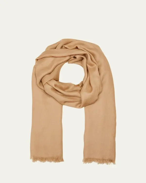 Sofia Cashmere Lightweight Cashmere Scarf - Camel