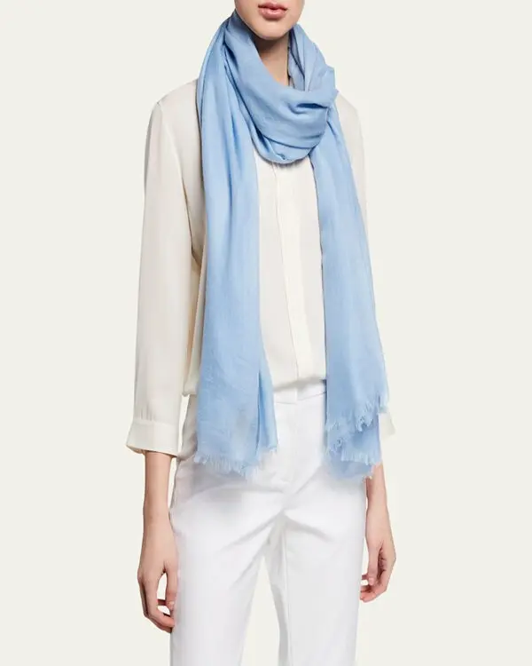 Sofia Cashmere Lightweight Cashmere Scarf - Currant
