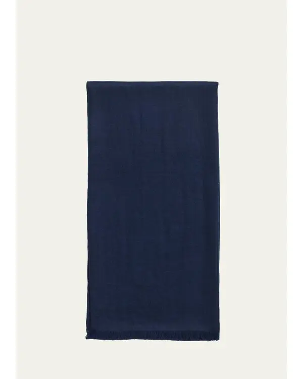 Sofia Cashmere Lightweight Cashmere Scarf - Dark Navy
