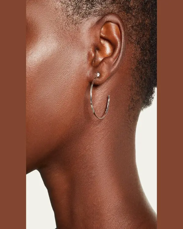 Lana Jewelry 14k Diamond Hoop Earrings