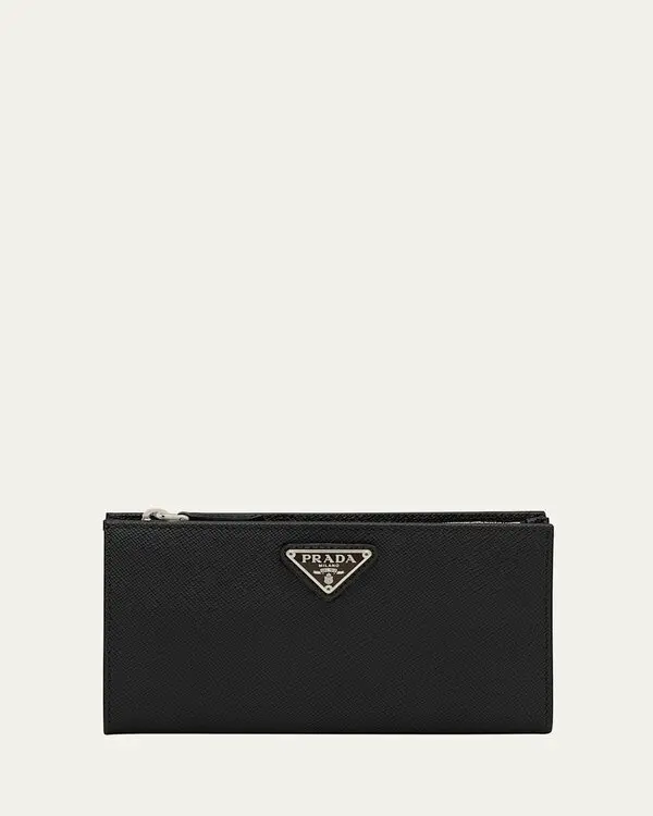 Prada Long Saffiano Wallet - Nero