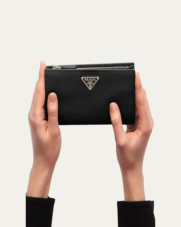 Prada Long Saffiano Wallet - Nero
