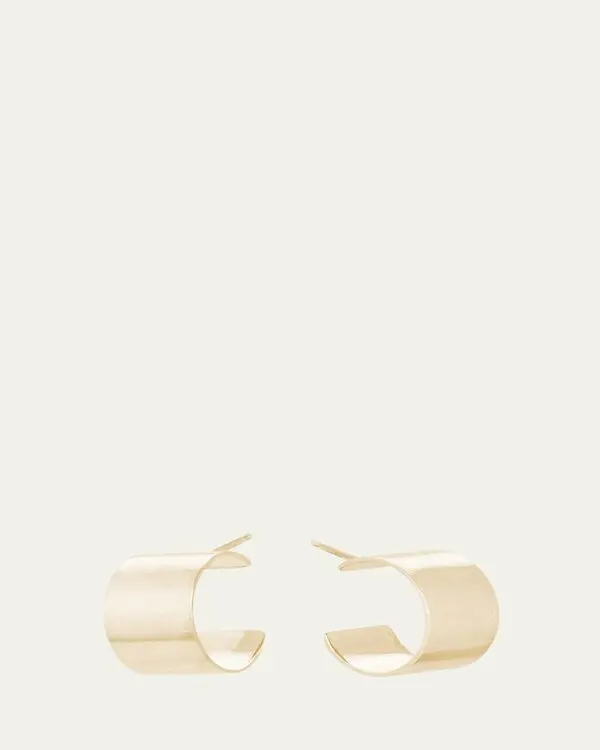 Lana Jewelry 13mm 14k Vanity Hoop Earrings - Gold