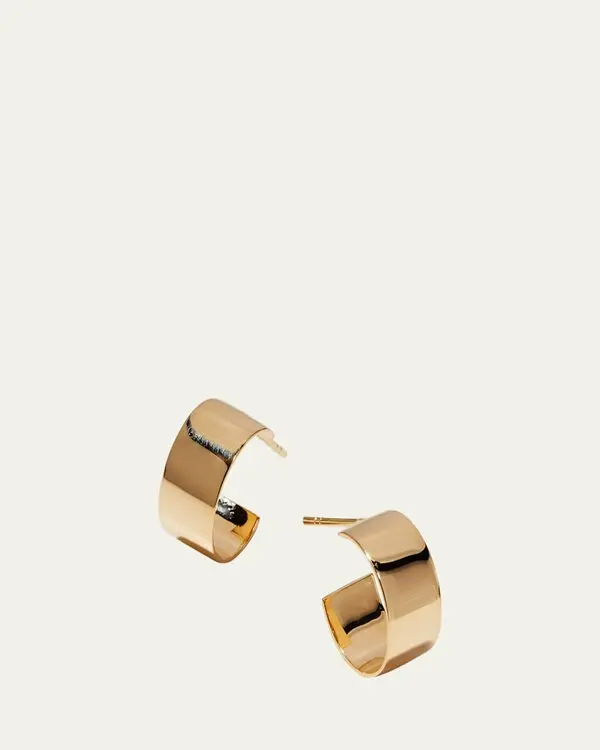 Lana Jewelry 13mm 14k Vanity Hoop Earrings