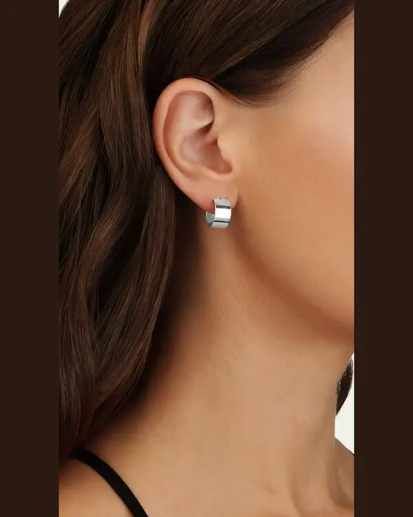 Lana Jewelry 13mm 14k Vanity Hoop Earrings