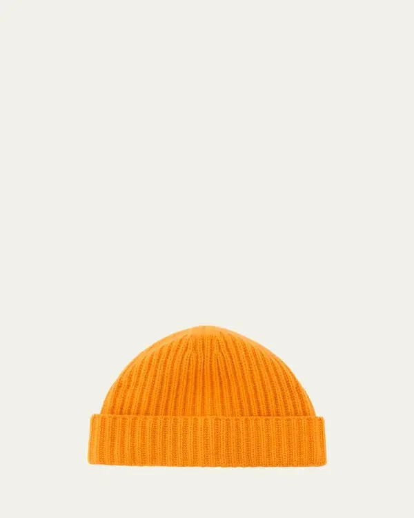 Bergdorf Goodman Rib-knit Cashmere Beanie - Mdorng
