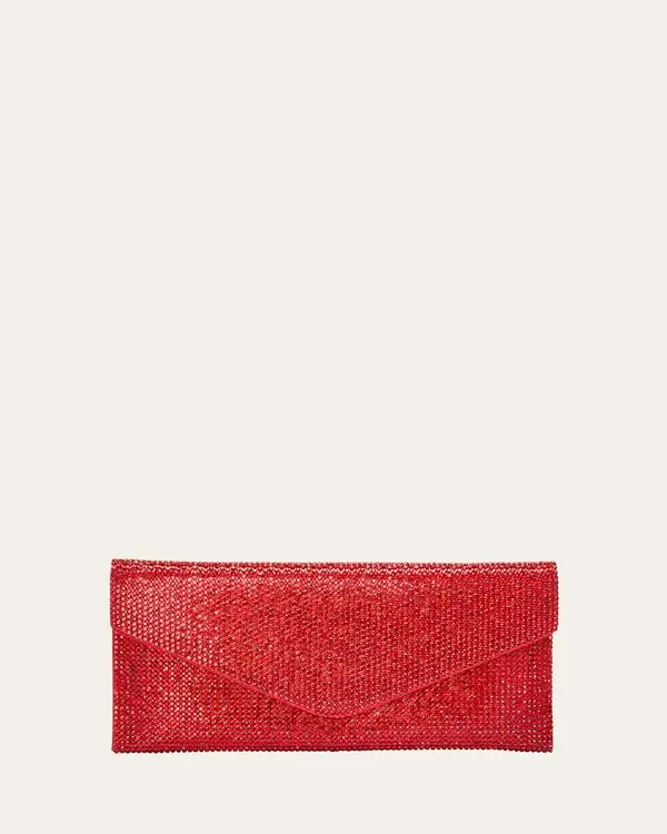 Judith Leiber Envelope Beaded Clutch