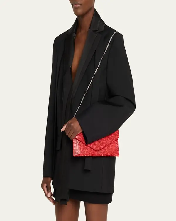 Judith Leiber Envelope Beaded Clutch