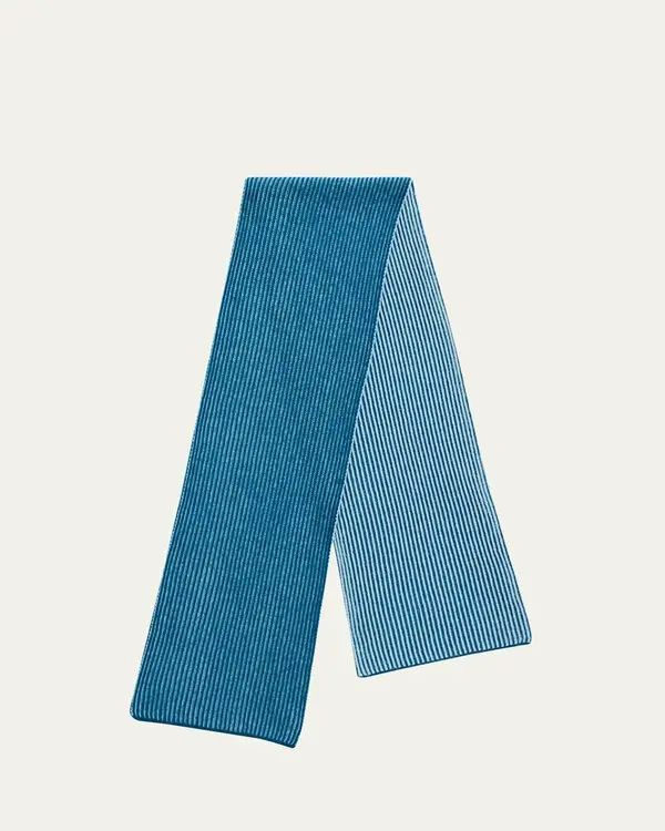 Bergdorf Goodman Ribbed Cashmere Scarf - Blupat
