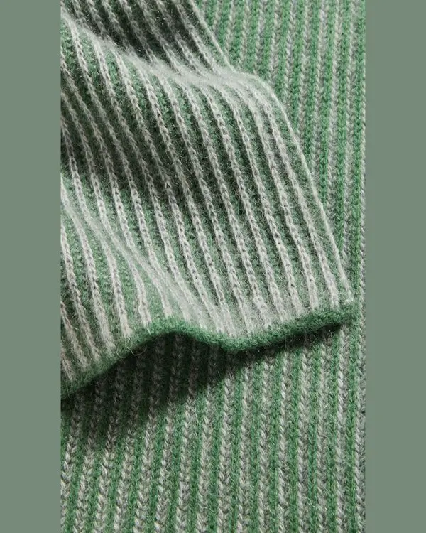 Bergdorf Goodman Ribbed Cashmere Scarf - Grngry