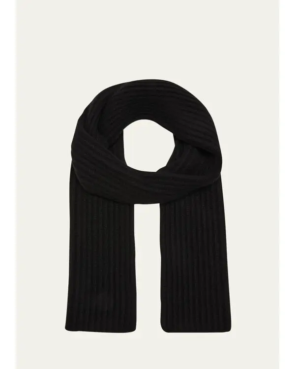 Bergdorf Goodman Ribbed Cashmere Scarf - Mdred