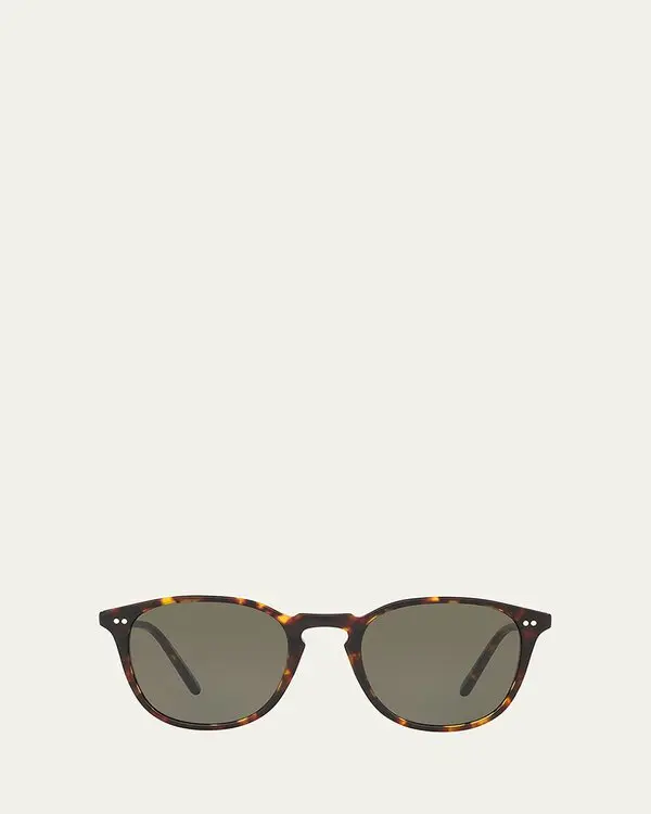 Oliver Spencer Forman Square Polarized Sunglasses - Dark Green