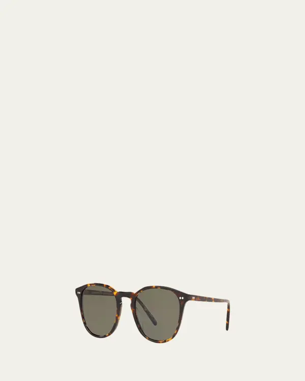Oliver Spencer Forman Square Polarized Sunglasses - Dark Green