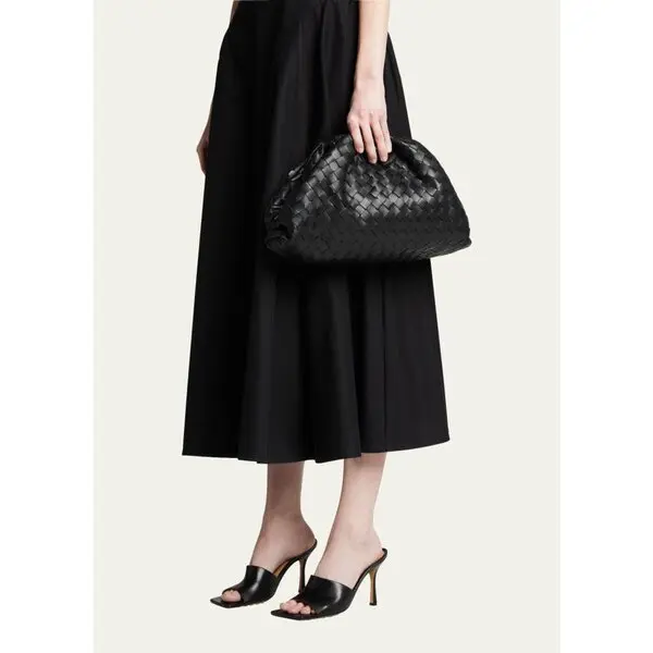 Bottega Veneta Intrecciato Lambskin Leather Pouch