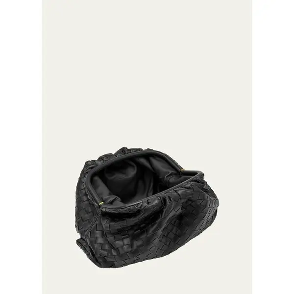 Bottega Veneta Intrecciato Lambskin Leather Pouch