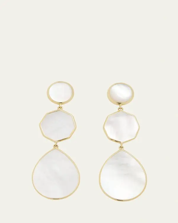 Ippolita Crazy 8's 3-stone Drop Earrings - Mother Of Pearl