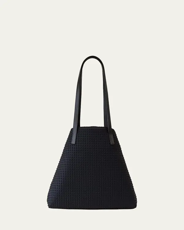 Akris Ai Small Fabric Shoulder Tote Bag - Black