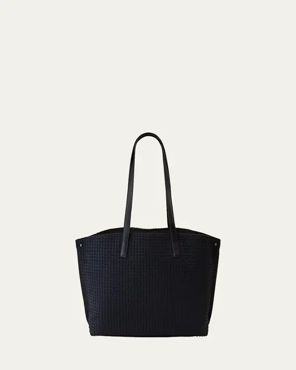 Akris Ai Small Fabric Shoulder Tote Bag - Black