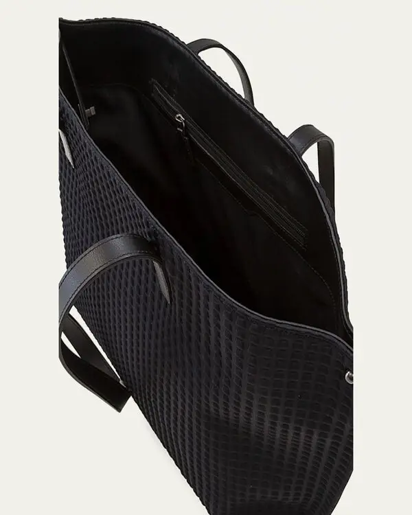 Akris Ai Small Fabric Shoulder Tote Bag - Black