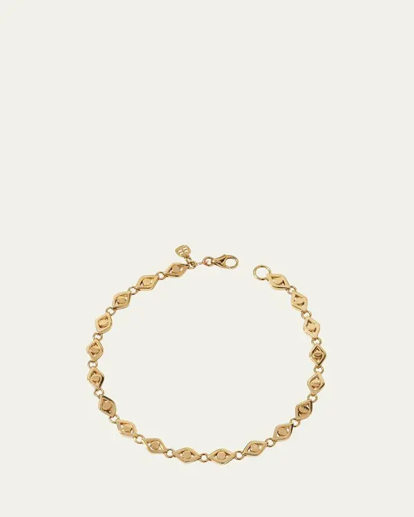 SYDNEY EVAN Continuous Eye Link Bracelet - Gold