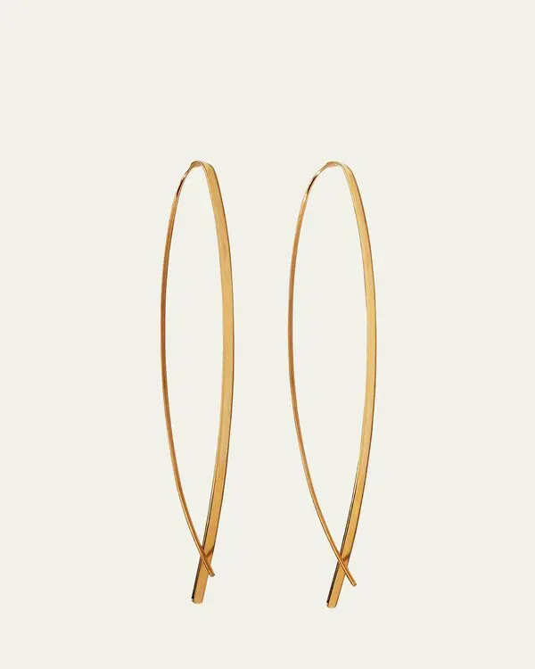Lana Jewelry 14k Elite Upside Down Hoop Earrings - Gold