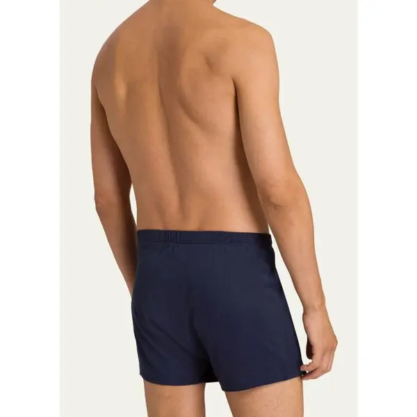 Hanro Sporty Mercerized Cotton Boxers - Black