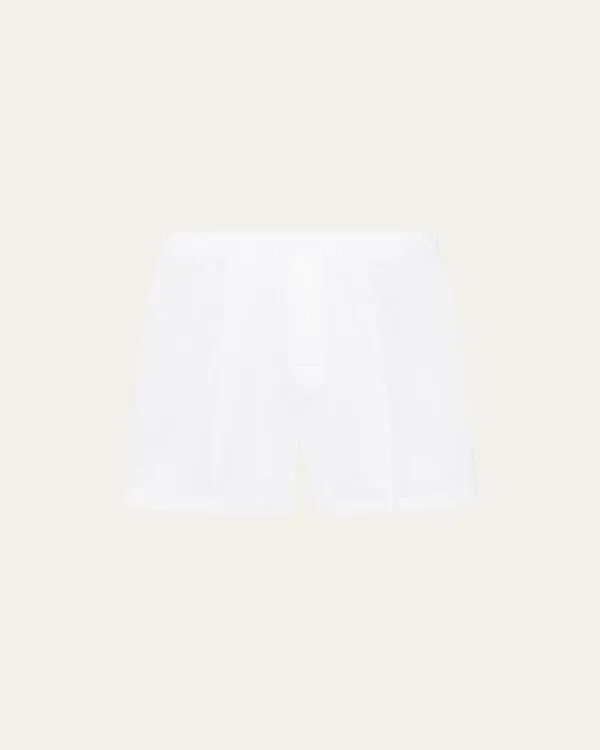 Hanro Sporty Mercerized Cotton Boxers - White