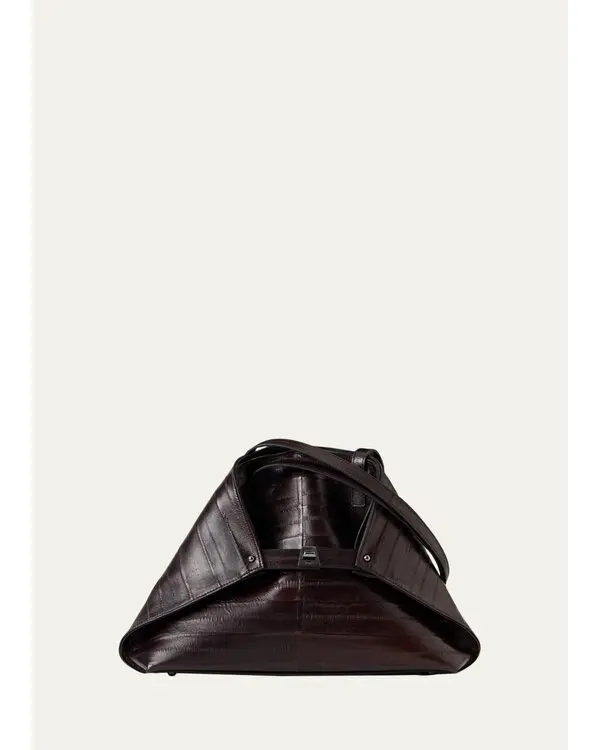 Akris Ai Small Leather Tote Bag - Mocca