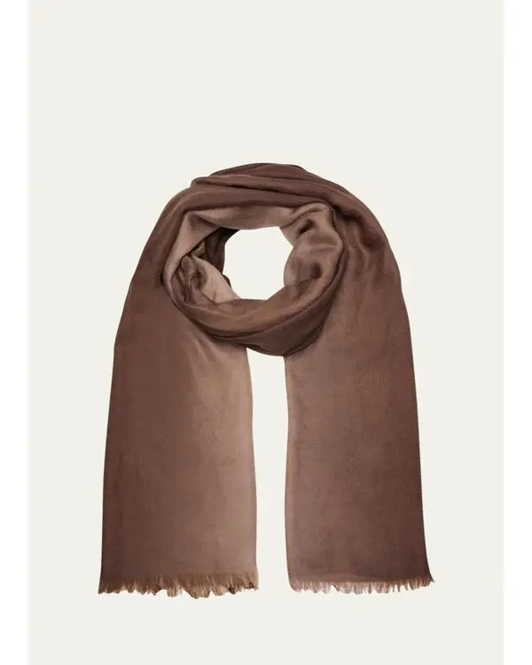 Sofia Cashmere Cashmere Ombre Scarf - Camel/brown