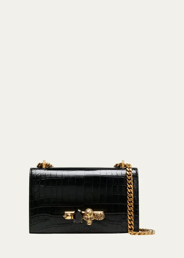 Alexander McQueen Jeweled Satchel Bag