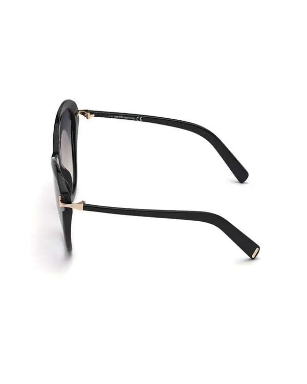 TOM FORD Leigh Cat-eye Sunglasses - Black Smoke