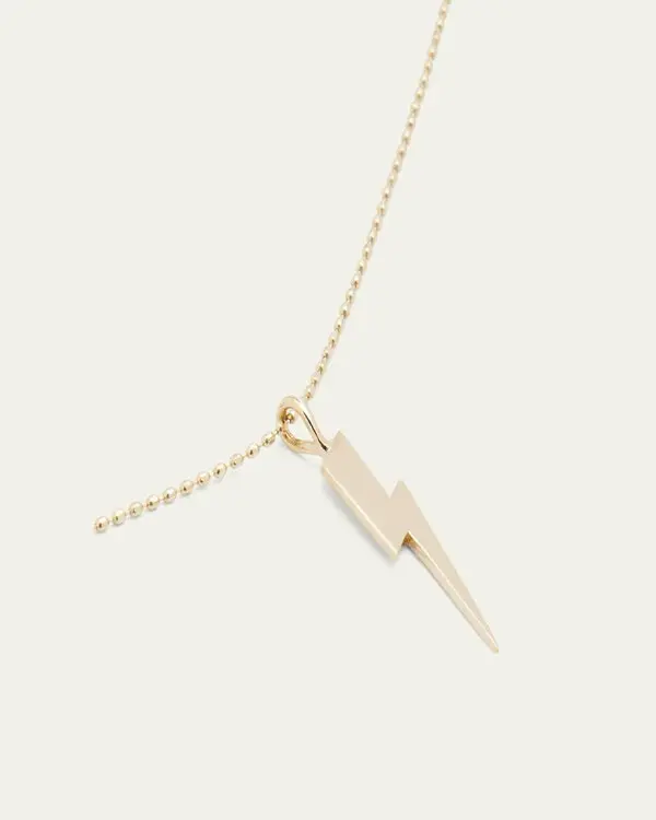 SYDNEY EVAN 14k Lightning Bolt Pendant Necklace