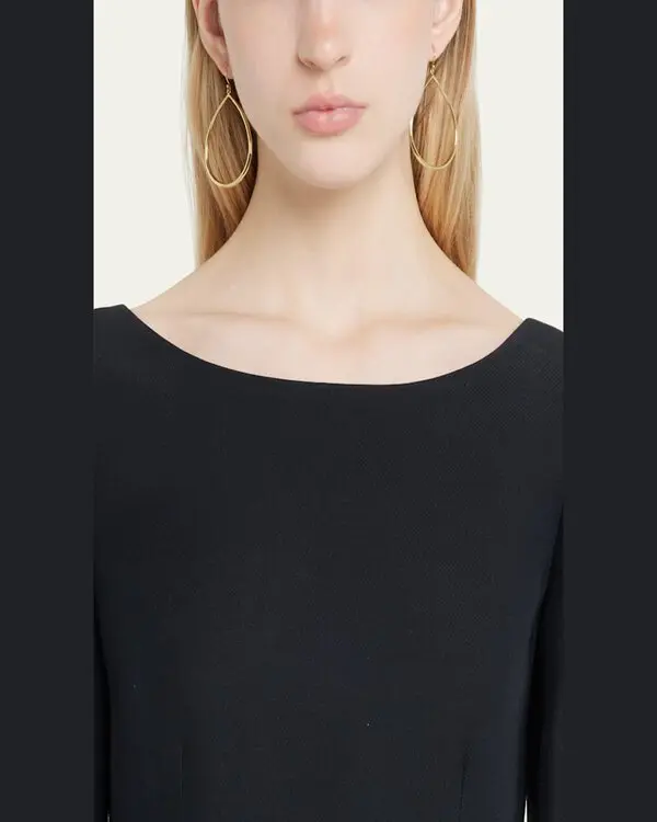 Ippolita Sculpted Open Teardrop Hoop Earrings