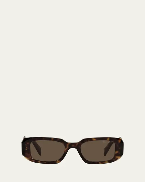 Prada Rectangle Sunglasses - Dark Brown