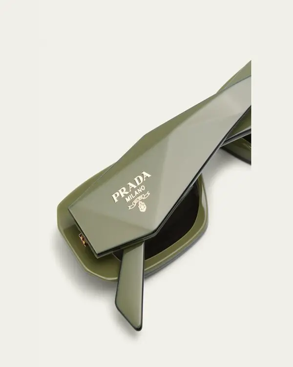 Prada Rectangle Sunglasses - Green