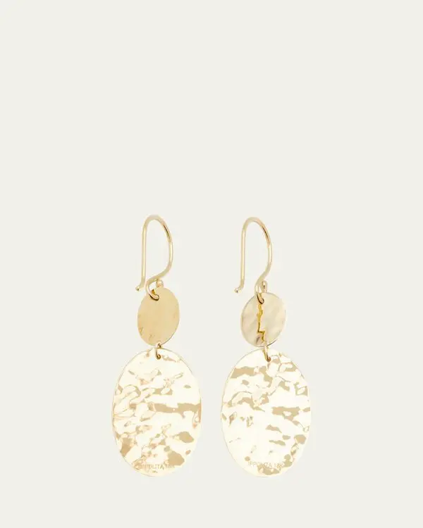Ippolita Crinkle Hammered Crazy 8 Earrings In 18k