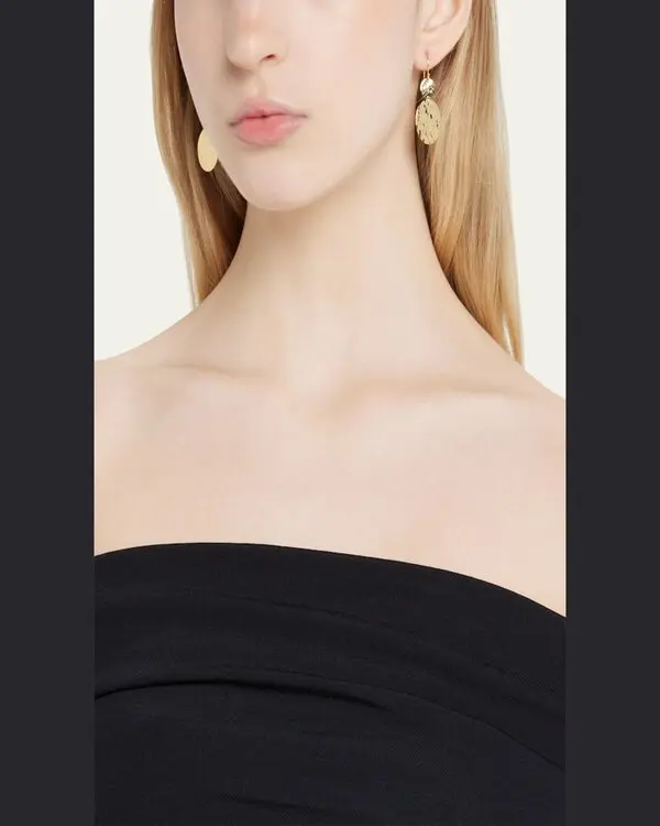 Ippolita Crinkle Hammered Crazy 8 Earrings In 18k