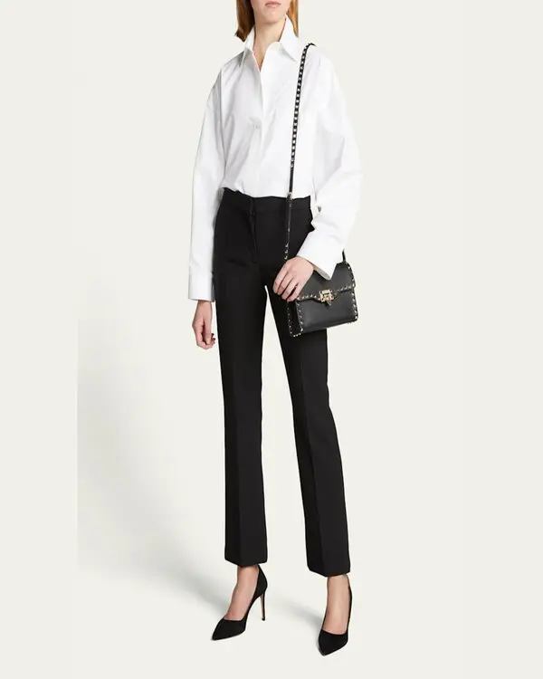 Valentino Garavani Rockstud Medium Shoulder Bag - Black
