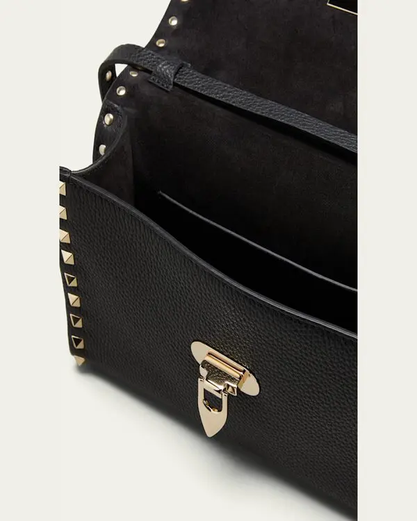 Valentino Garavani Rockstud Medium Shoulder Bag - Black