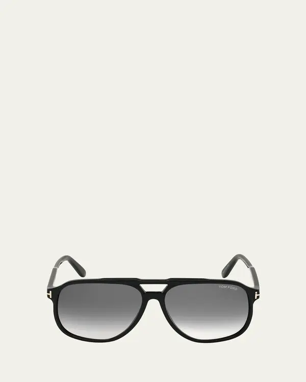 TOM FORD Raoul Gradient Aviator Sunglasses - Black