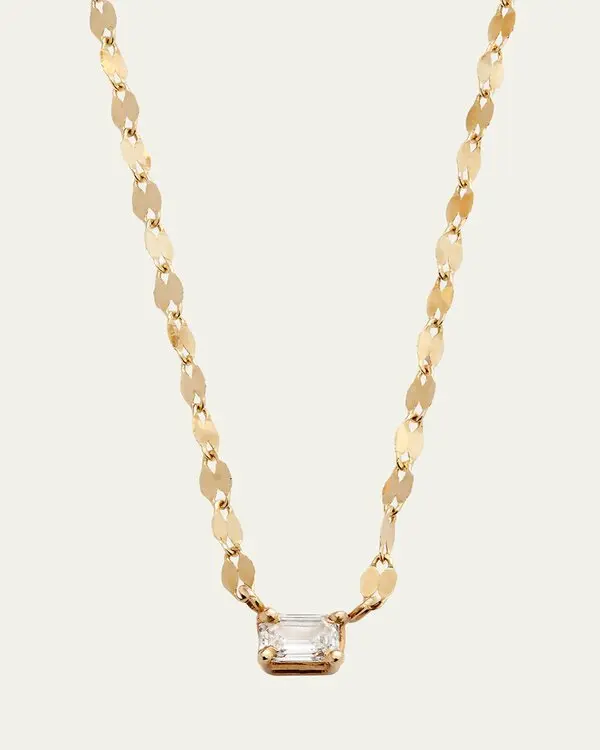 Lana Jewelry 14k Emerald-cut Diamond Pendant Necklace