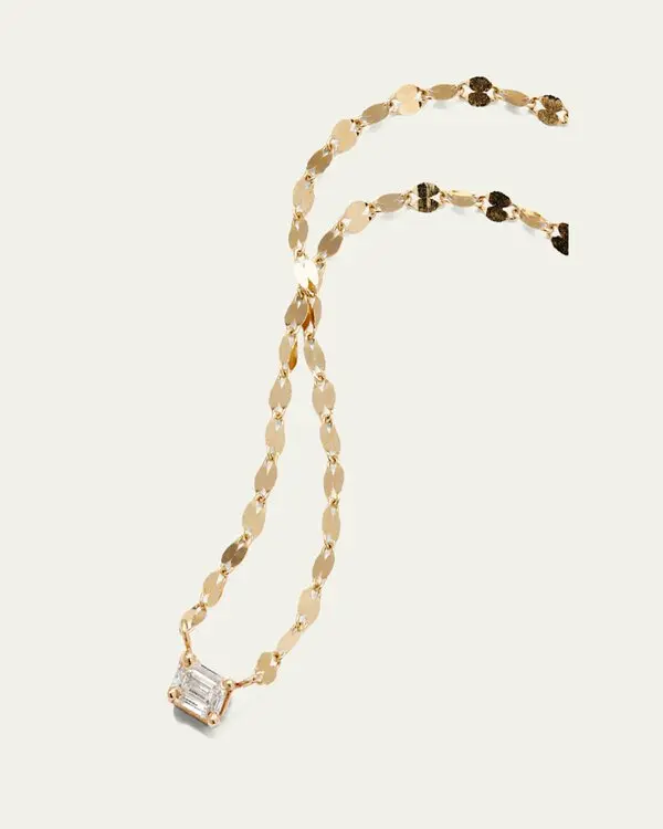 Lana Jewelry 14k Emerald-cut Diamond Pendant Necklace